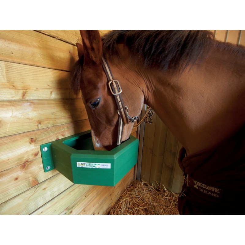Mangeoire mural, 21 litres, élevage, chevaux, ecurie, granulée